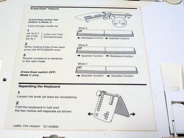 1994 Options by IBM model M15 (ergonomic) 13H6689 27 SEP 94 ...