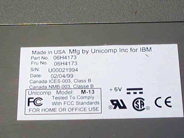 1999 IBM model M13 industrial trackpoint keyboard – ClickyKeyboards