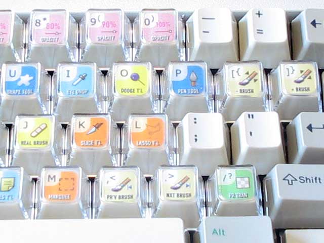 1993 model M custom keyboard Photoshop keys 03-23-93 – ClickyKeyboards