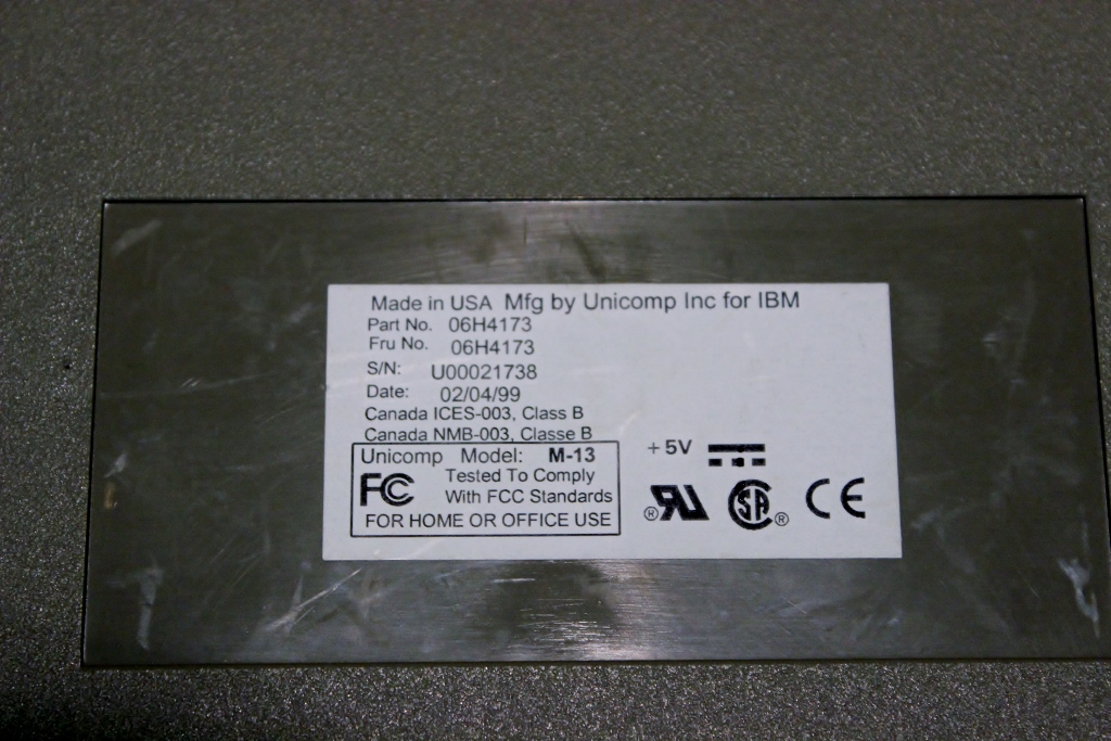 1999 IBM model M13 (06H4173) industrial with trackpoint Made by Unicomp ...